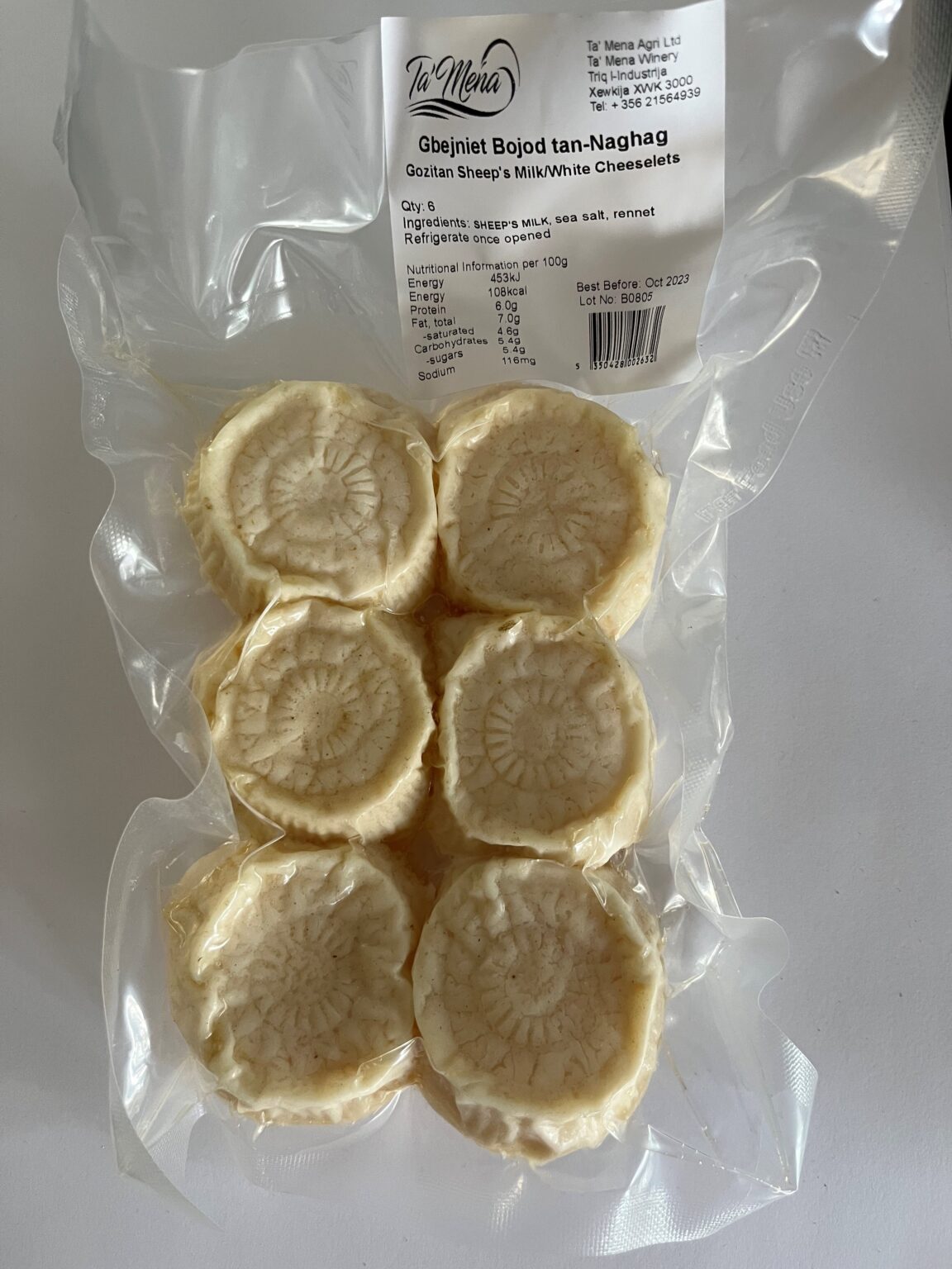 Gbejniet Käse Aus Malta - Maltaladen